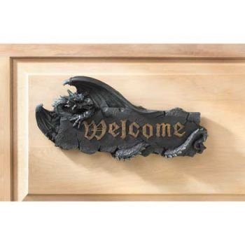 Medieval Dragon Welcome Sign